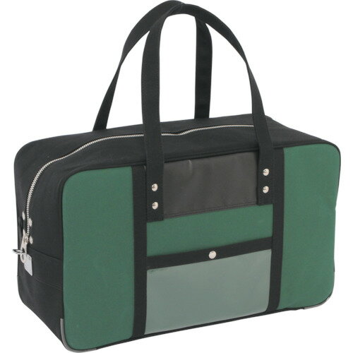 擦り切れに強く、耐久性に優れた帆布生地を使用したボストンバッグです。既にお持ちの南京錠等で施錠可能な金具の付いたタイプです。両面に宅配伝票用透明ポケットが付いているので梱包無しでそのまま配送することができます。ポケット上部には時間指定等のシ...