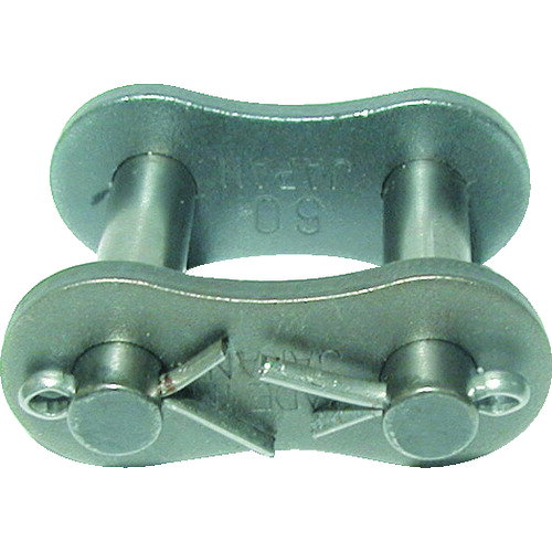JIS規格品です。列数：1適合チェーンNo.：80ジョイントリンク(割りピン形)スチール25-OL（オフセットリンク）は2ピッチ形です。　
