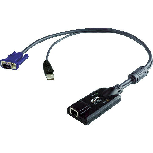 Cat5(LANケーブル)タイプのKVMスイッチをコンピューターと配線する際に、コンピューター側に接続するコンピューターモジュールです。優れた信号補正の技術を提供し、画質の向上に力を注いだUSBコンピューターモジュールです。自動信号補正機能...