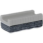 10層からなる表面を1層ごとに剥がすことで新品同様に使用できます。幅(mm)：95長さ(mm)：51厚さ(mm)：35　