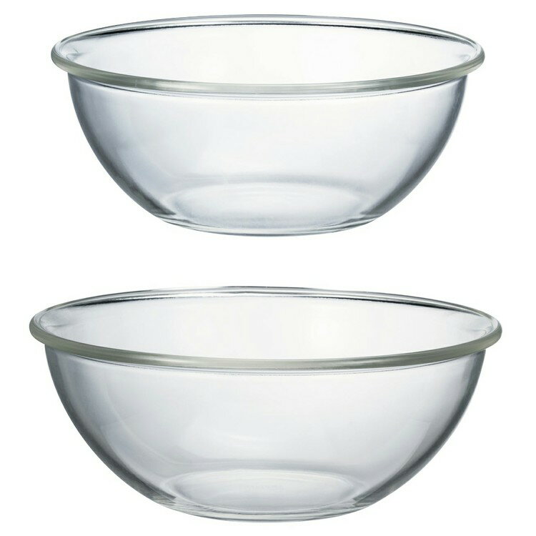 耐熱ガラス製ボウルに浅型が登場、パン作りやパイなどボウルに手を入れて作る料理には浅型がおすすめです。●商品サイズ（約）2000ml：径222×高90 口径222（mm）2500ml：径250×高100 口径250（mm）●パッケージ重量約2...