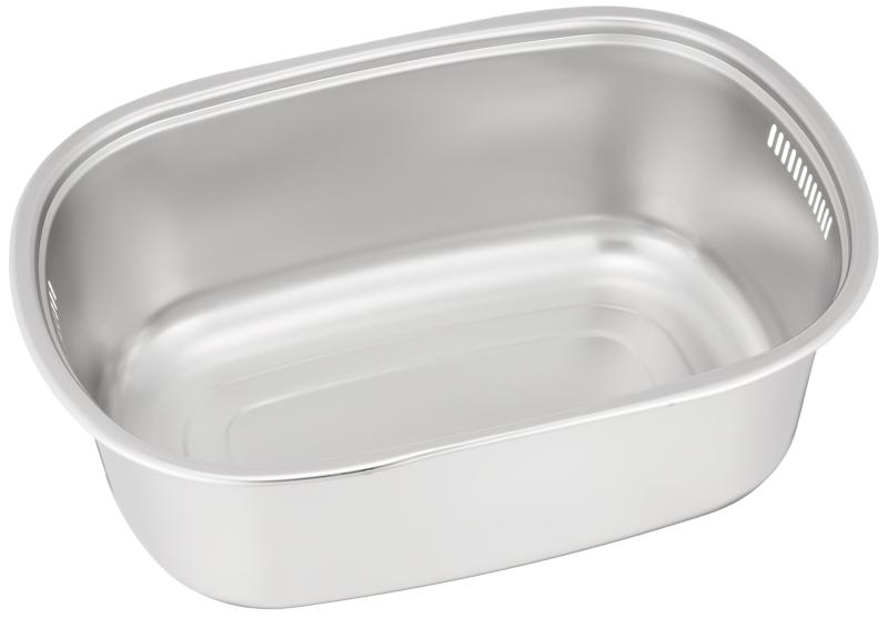 遠藤商事 TKG 洗い桶 小判型 (外寸)幅×奥行×高さ(mm)375×263×130(内寸)幅×奥行(mm)340×223 水切り穴も付いて便利 しっかりとした作りで頑丈 錆に強いステンレス製で衛生的 業務用 AAL02外寸幅:375・奥...