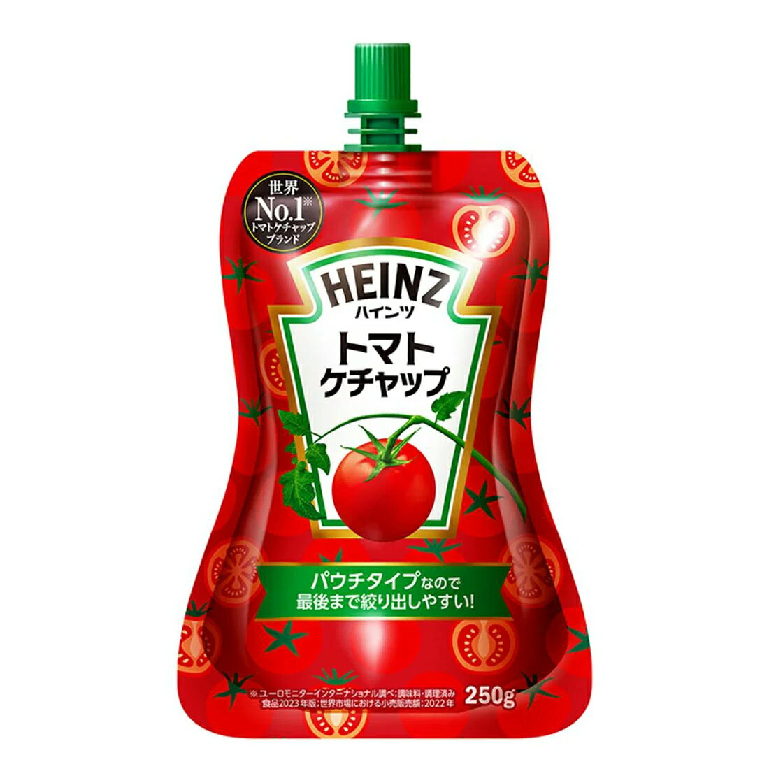 絞りやすく料理に使いやすいパウチタイプのケチャップです。最後の一滴まで使えて、丸めて簡単に捨てられます。