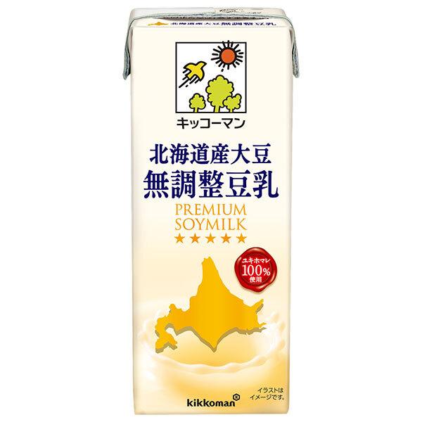 北海道産大豆を100％使用。たんぱく質が5％UPで濃厚な仕上がり。（当社おいしい無調整豆乳比）大豆と水だけでできています。植物性でコレステロールゼロ。