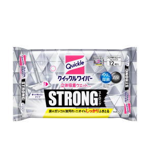 キッチン床の油汚れ・ダイニング床の食べこぼし・床についた油のニオイもしっかりふきとる。フロア用クイックル史上最強の、ベタベタふきとり力。