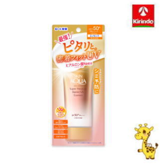 汗肌でも密着フィットUV！つけた瞬間、肌にぴたっと密着します。日やけによるシミ予防にも！※1 エッセンスタイプの日やけ止め。「バリアフィット処方」採用！気持ちよいうるおいUV膜が肌表面に密着し、強力紫外線から守ります。3種の美容液成分（うる...