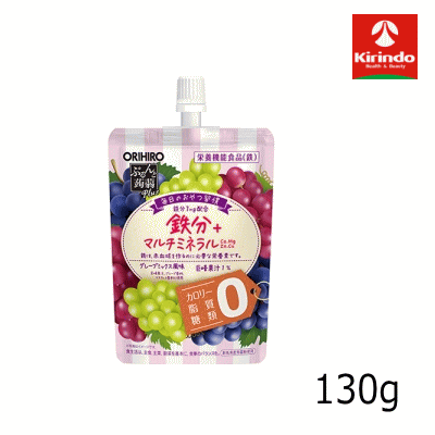 商品特徴 ●鉄7.0mgを配合した栄養機能食品（鉄）です。 ●カルシウム、マグネシウム、亜鉛、銅、ビオチンを配合しています。 ●カロリー0、脂質0、糖類0のトリプルゼロゼリーです。 ●巨峰果汁を配合した美味しいグレープミックス風味です。 ●...