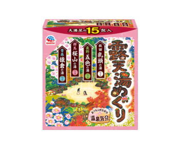 各地の温泉気分を楽しめる　アソートタイプ。 秋田、長野、群馬、青森の有名露天湯を参考に選んで作り上げた、湯めぐり気分を楽しめる4種類のアソートパックです。 大自然に囲まれた4種類の露天湯の気分が味わえます。 有効成分が温浴効果を高めて血行を...