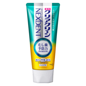 すすいでも残るフッ素長時間吸着処方。磨くたびむし歯予防力続く。キメ細かくくだける顆粒(清掃剤)で、むし歯の原因、歯垢を落とす。フッ素がたっぷり吸着し、すすいでも長時間残る処方(クリアクリーンレギュラーハミガキ比)。フッ素吸着促進剤グリセロリ...