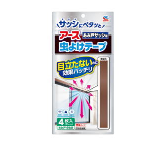あみ戸のサッシに貼るだけ。テープタイプの目立たない虫よけ 細身のテープタイプでお部屋の中で悪目立ちせずに虫よけができます。テープ色の変化で交換時期が一目でわかります。無臭タイプ。 対象害虫：ユスリカ、チョウバエ、キノコバエ 生産国・生産地域...