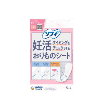 ショーツにつけて普段通りにお過ごしいただくだけで、おりものに反応し妊活タイミングをお知らせする、全く新しいタイプのおりものシートです。