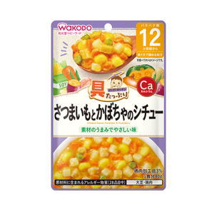 鶏肉をふんわりやわらかく練って、たっぷりの野菜と一緒に煮込みました。さつまいもとかぼちゃのやさしい甘味のほくほくシチューです。 原材料名 野菜(にんじん、とうもろこし、さやいんげん)、じゃがいも(国産)、豆乳、かぼちゃペースト、オニオンソテ...
