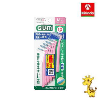 1.歯周病になりやすい奥歯の歯間部をみがきやすいL字型です。 2.G・U・M（ガム）独自の三角毛は、円形毛と比較して歯周プラーク（歯垢）除去力が125%＊1。ブラッシングだけでは落としきれない歯間部の歯周プラーク（歯垢）を効果的に除去します...