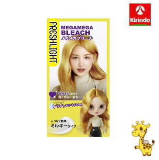 明るさNo1（フレッシュライトブリーチ内）シャープなプラチナヘアに。 まぶしい輝きと透明感のあるベース作りに。 ・トーンアップ処方でしっかり明るくなり、透明感をアップ。 ・Wオイル成分*1で輝くツヤ髪色へ。 ・うるツヤケラチントリートメント...