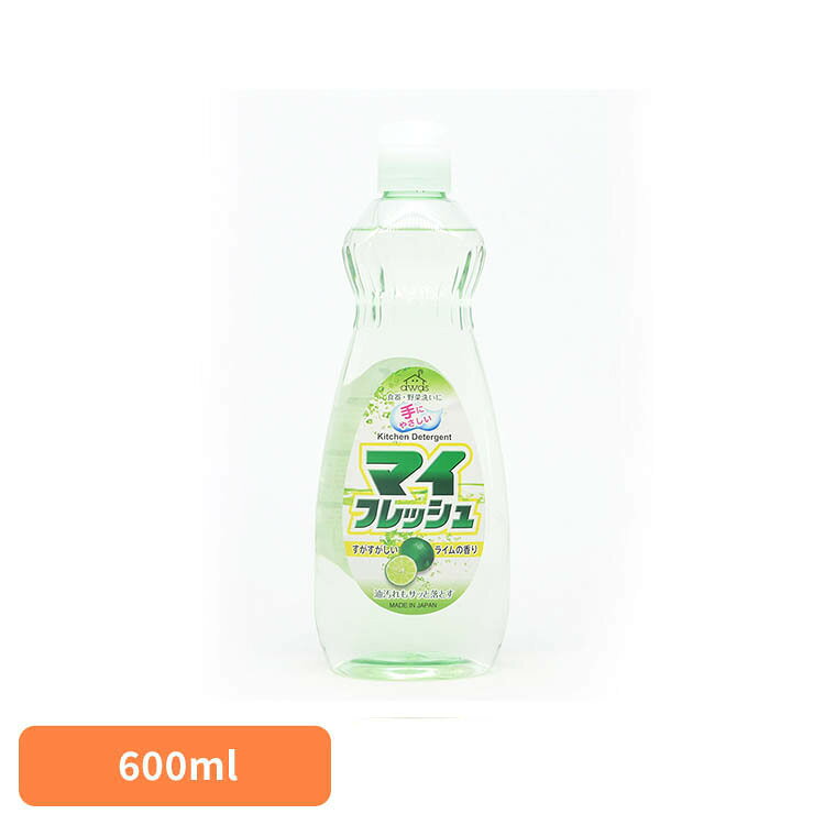 ■内容量600g■原材料界面活性剤（14％：直鎖アルキルベンゼンスルホン酸ナトリウム、ポリオキシエチレンアルキルエーテル）、安定化剤・食器・野菜洗いに。・手にやさしい中性タイプの台所用洗剤です。・すがすがしいライムの香り。・PETボトルリサ...