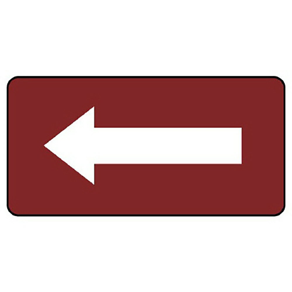 【サイズ】30×60mm（0.12mm厚）【材　質】アルミ※送料、納期は数量により変わる場合がございます。　詳細はメールにてお送りします。ユニット(UNIT)【AS-2-50SS】配管ステッカー　暗い赤地白矢印（極小）