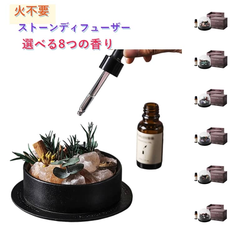 色鮮やかなストーンとアロマオイルを組み合わせた、火を使わないアロマディフューザーです。天然石がオイルをゆっくり吸収し、自然でやさしい香りが空間に広がります。厚みのあるガラスカバーがホコリを防ぎながら、上質なインテリアとしても美しく演出します...