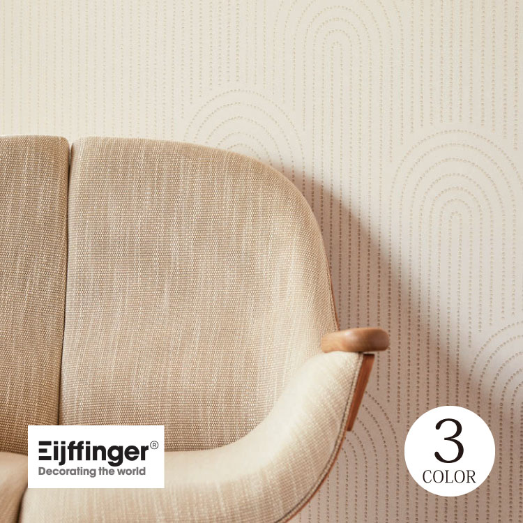 【送料無料】 輸入壁紙 ロール売り オランダ 幾何学模様 うろこ模様 ストライプ のりなし輸入壁紙 Eijffinger/アイフィンガー (52cm×10m/ロール) 全3色 ［1ロール単位］ 商品の詳しい情報ブランド名Eijffinger...