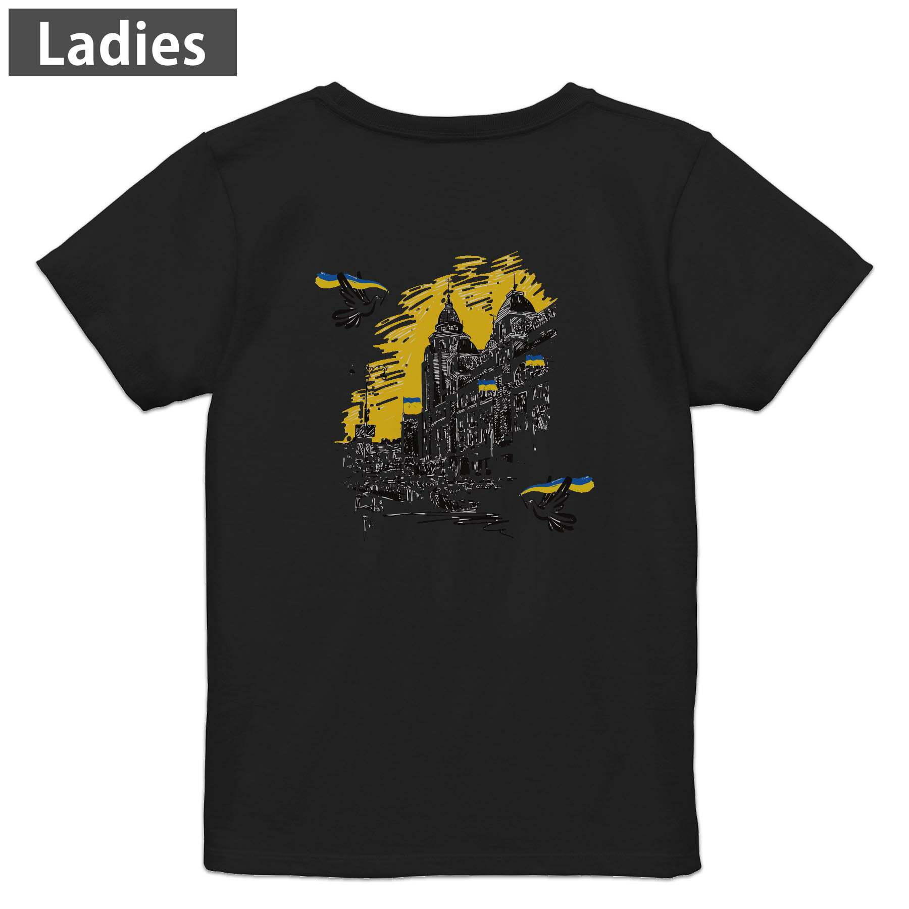 tシャツ レディース 半袖 ホワイト グレー デザイン M L Tシャツ ティーシャツ T shirt　白 灰色▼女性用半袖Tシャツ　ブラック　全デザインはこちらから▼ ▼女性用半袖Tシャツ　ブラック前面デザインはこちらから▼ ▼バックプリ...