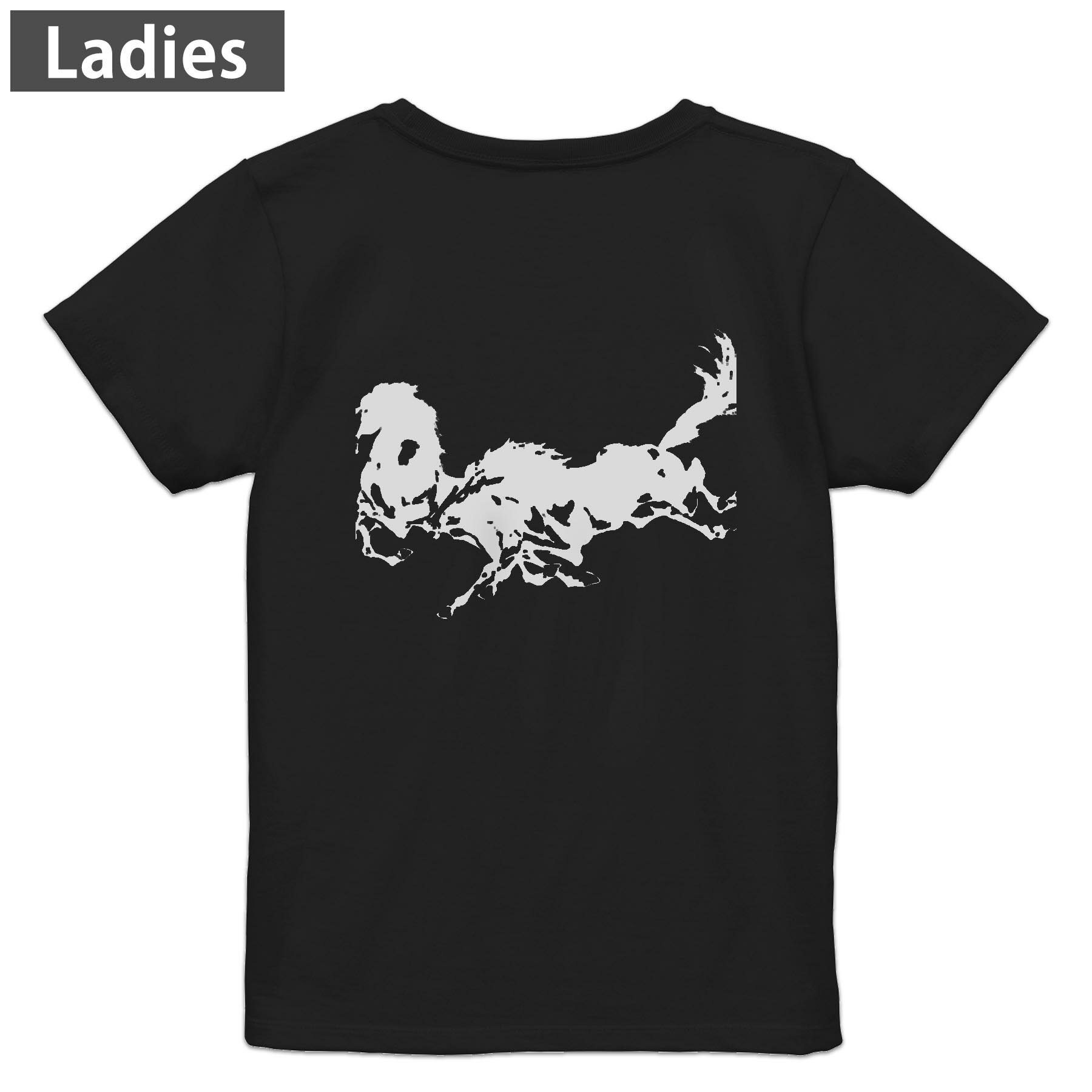 tシャツ レディース 半袖 ホワイト グレー デザイン M L Tシャツ ティーシャツ T shirt　白 灰色▼女性用半袖Tシャツ　ブラック　全デザインはこちらから▼ ▼女性用半袖Tシャツ　ブラック前面デザインはこちらから▼ ▼バックプリ...