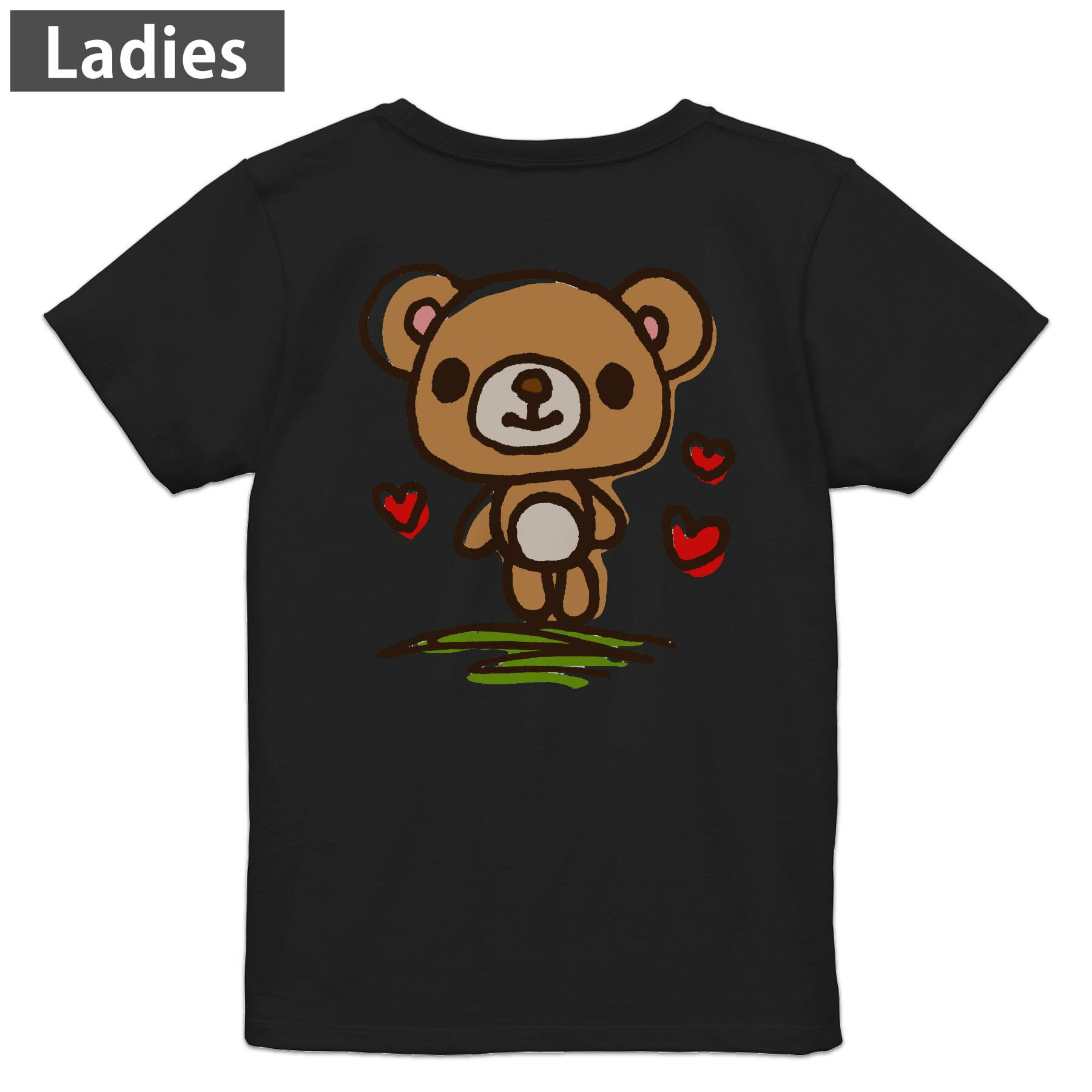 tシャツ レディース 半袖 ホワイト グレー デザイン M L Tシャツ ティーシャツ T shirt　白 灰色▼女性用半袖Tシャツ　ブラック　全デザインはこちらから▼ ▼女性用半袖Tシャツ　ブラック前面デザインはこちらから▼ ▼バックプリ...