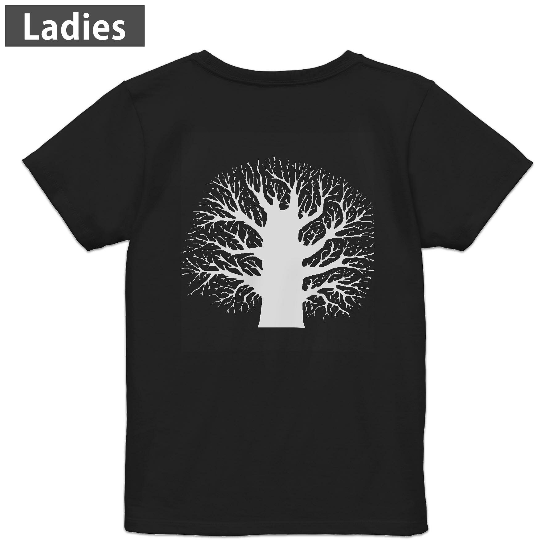 tシャツ レディース 半袖 ホワイト グレー デザイン M L Tシャツ ティーシャツ T shirt　白 灰色▼女性用半袖Tシャツ　ブラック　全デザインはこちらから▼ ▼女性用半袖Tシャツ　ブラック前面デザインはこちらから▼ ▼バックプリ...