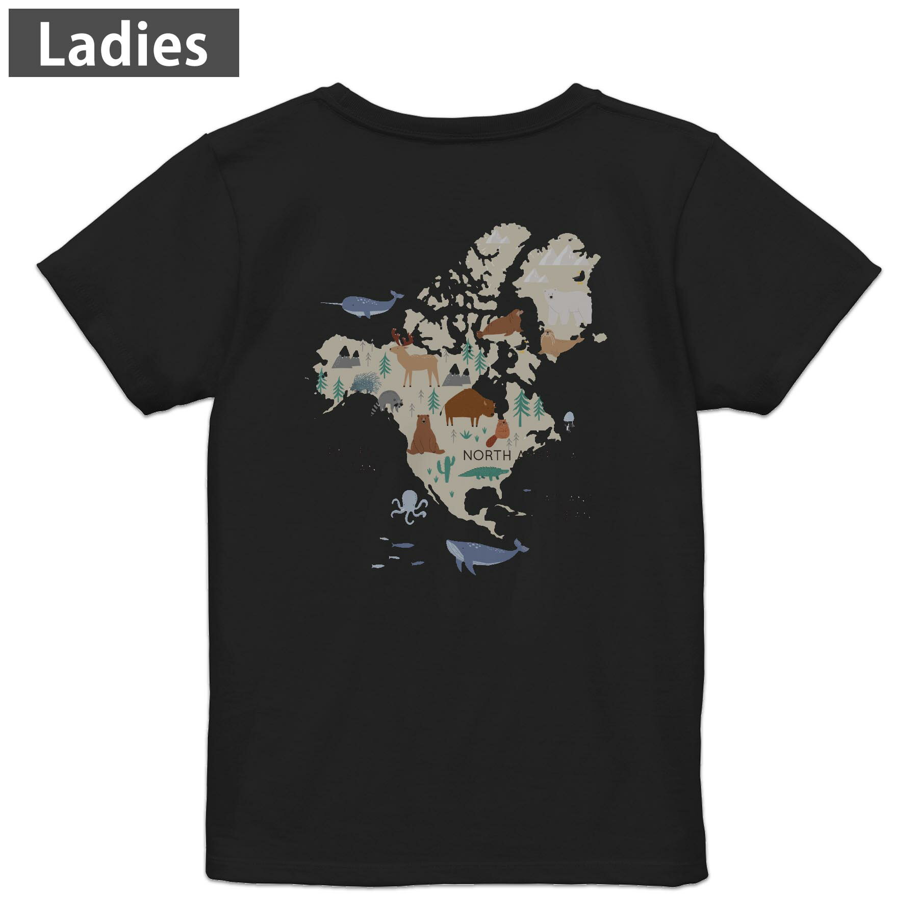 tシャツ レディース 半袖 ホワイト グレー デザイン M L Tシャツ ティーシャツ T shirt　白 灰色▼女性用半袖Tシャツ　ブラック　全デザインはこちらから▼ ▼女性用半袖Tシャツ　ブラック前面デザインはこちらから▼ ▼バックプリ...