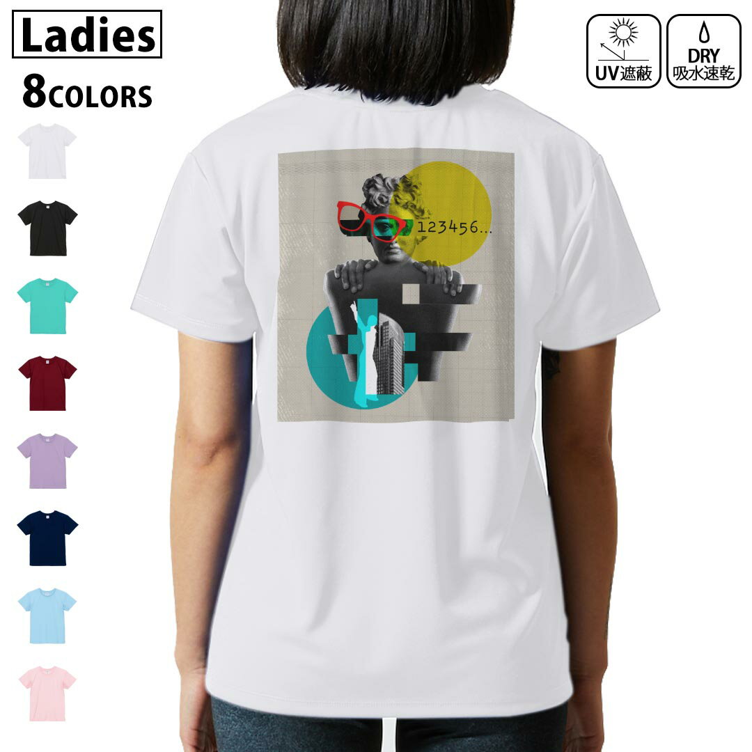 tシャツ レディース 半袖 背面デザイン ホワイト グレー デザイン M L Tシャツ ティーシャツ T shirt　白 ライトピン ベビー ピンク ブルー ネイビー パープル各カラーのイメージ画像は▼画像をクリックで拡大▼ ホワイト ブラ...