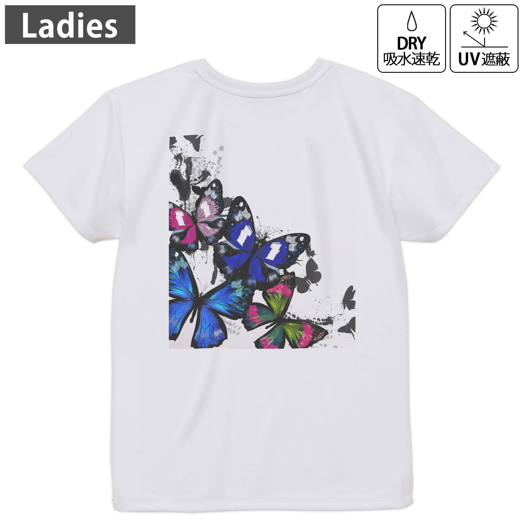 メンズ ドライバックプリントTシャツ ホワイト 半袖 4.1オンス ジム トレーニング スポーツ 運動会 ドライアスレチック 紫外線遮蔽 吸水速乾 デザイン Tshirt シワが付きにくい 乾きやすい S M L XL 2XL 3XL 4X...