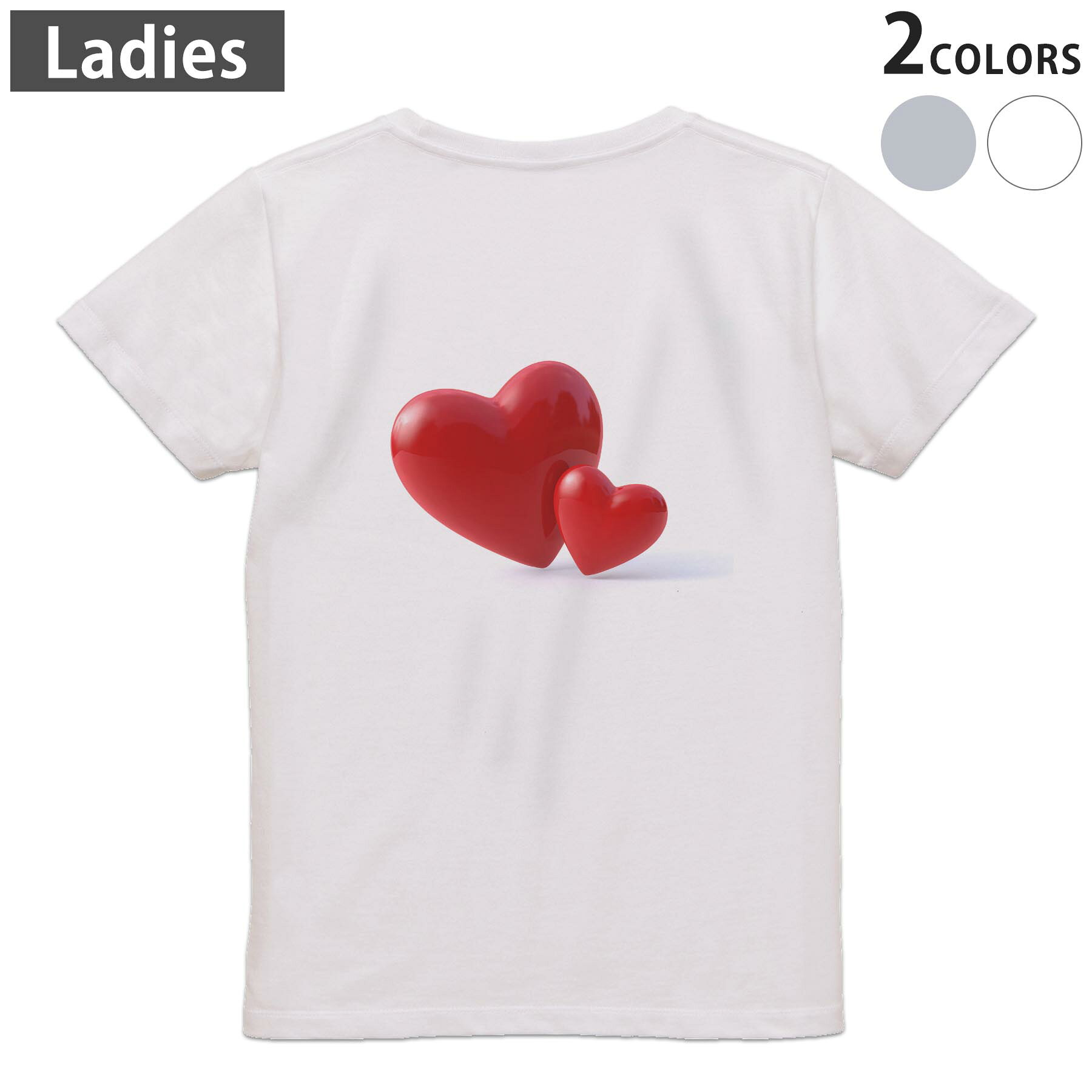 tシャツ レディース 半袖 ホワイト グレー デザイン M L Tシャツ ティーシャツ T shirt　白 灰色▼バックプリントTシャツ　ホワイト・グレー全デザイン▼▼女性用半袖Tシャツ　デザインはこちらから▼ ▼女性用半袖Tシャツ　ブラッ...