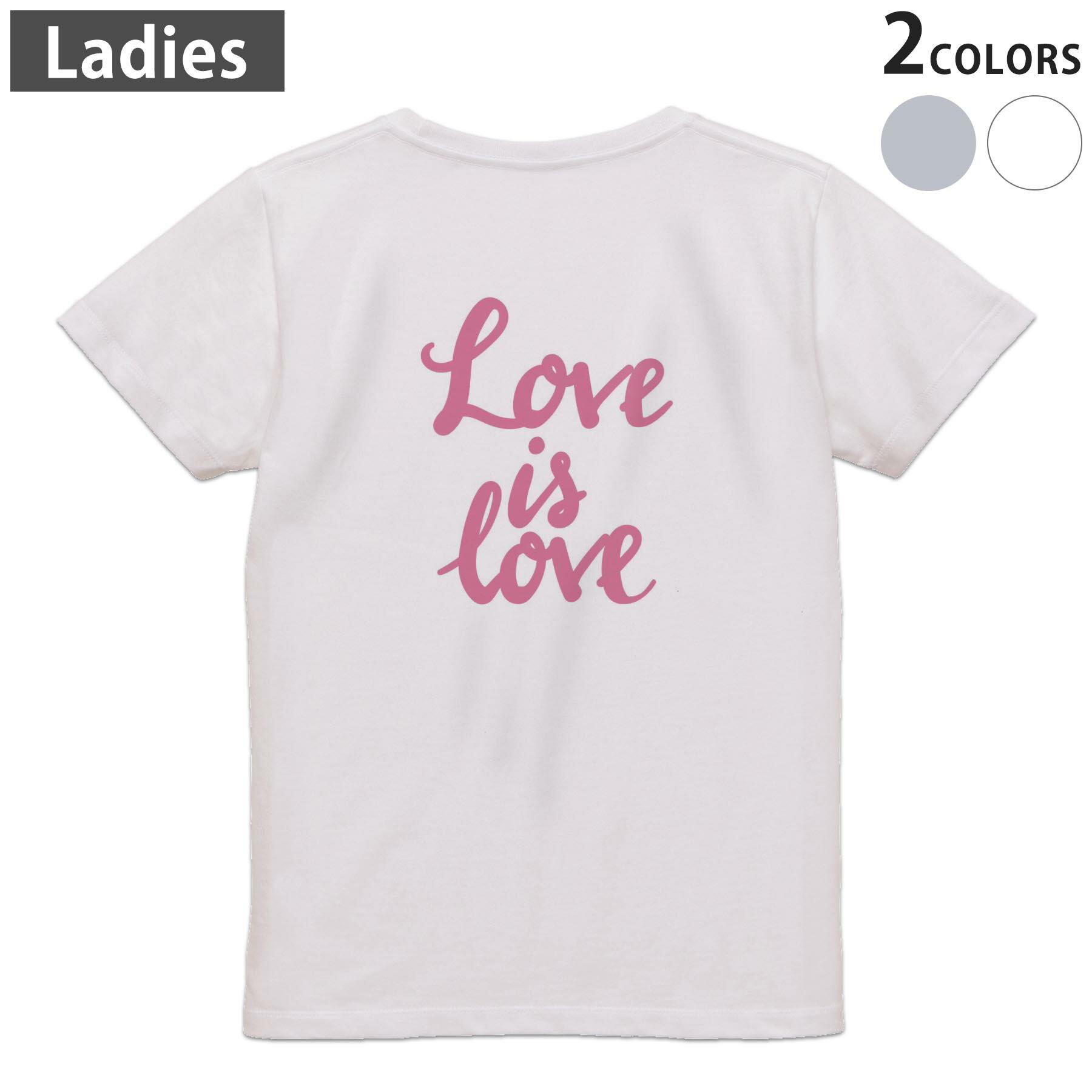 tシャツ レディース 半袖 ホワイト グレー デザイン M L Tシャツ ティーシャツ T shirt　白 灰色▼バックプリントTシャツ　ホワイト・グレー全デザイン▼▼女性用半袖Tシャツ　デザインはこちらから▼ ▼女性用半袖Tシャツ　ブラッ...