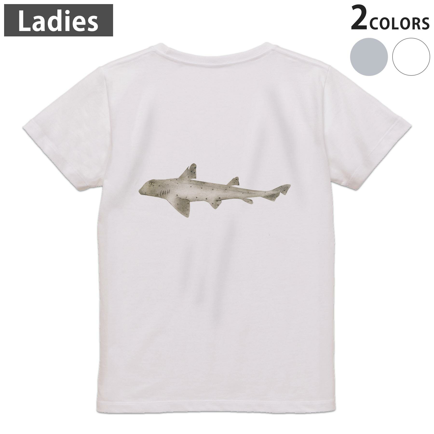 tシャツ レディース 半袖 ホワイト グレー デザイン M L Tシャツ ティーシャツ T shirt　白 灰色▼バックプリントTシャツ　ホワイト・グレー全デザイン▼▼女性用半袖Tシャツ　デザインはこちらから▼ ▼女性用半袖Tシャツ　ブラッ...