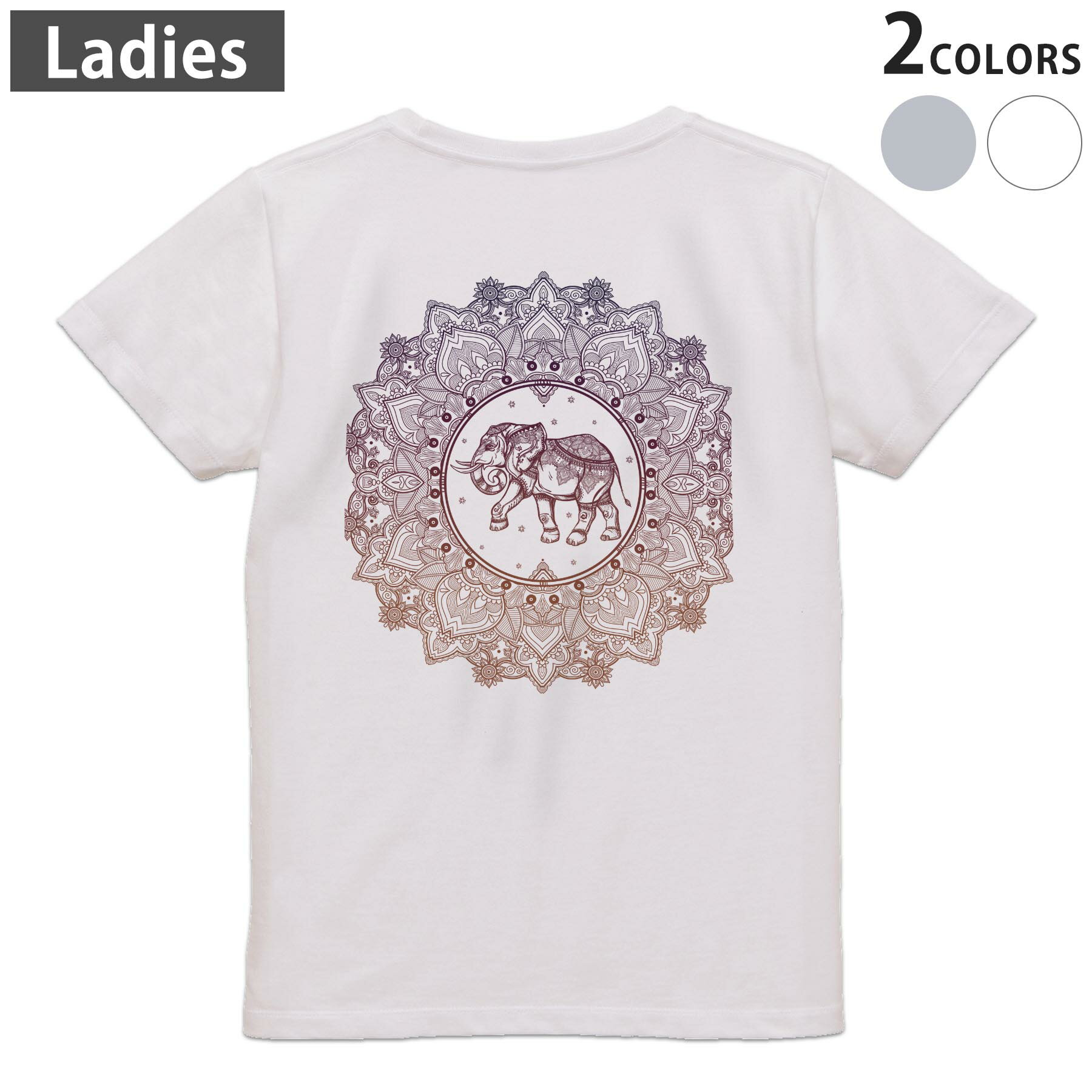 tシャツ レディース 半袖 ホワイト グレー デザイン M L Tシャツ ティーシャツ T shirt　白 灰色▼バックプリントTシャツ　ホワイト・グレー全デザイン▼▼女性用半袖Tシャツ　デザインはこちらから▼ ▼女性用半袖Tシャツ　ブラッ...