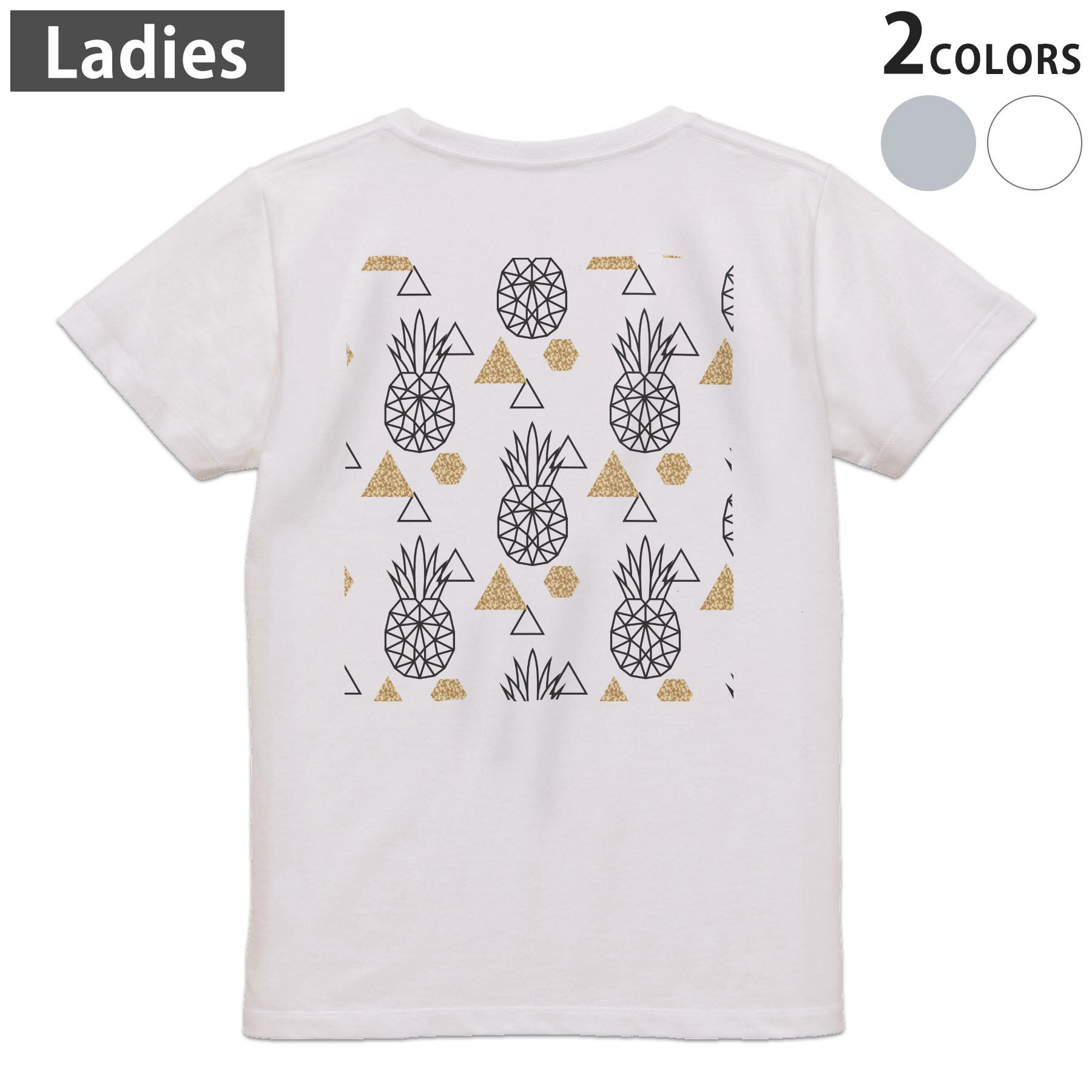 tシャツ レディース 半袖 ホワイト グレー デザイン M L Tシャツ ティーシャツ T shirt　白 灰色▼バックプリントTシャツ　ホワイト・グレー全デザイン▼▼女性用半袖Tシャツ　デザインはこちらから▼ ▼女性用半袖Tシャツ　ブラッ...