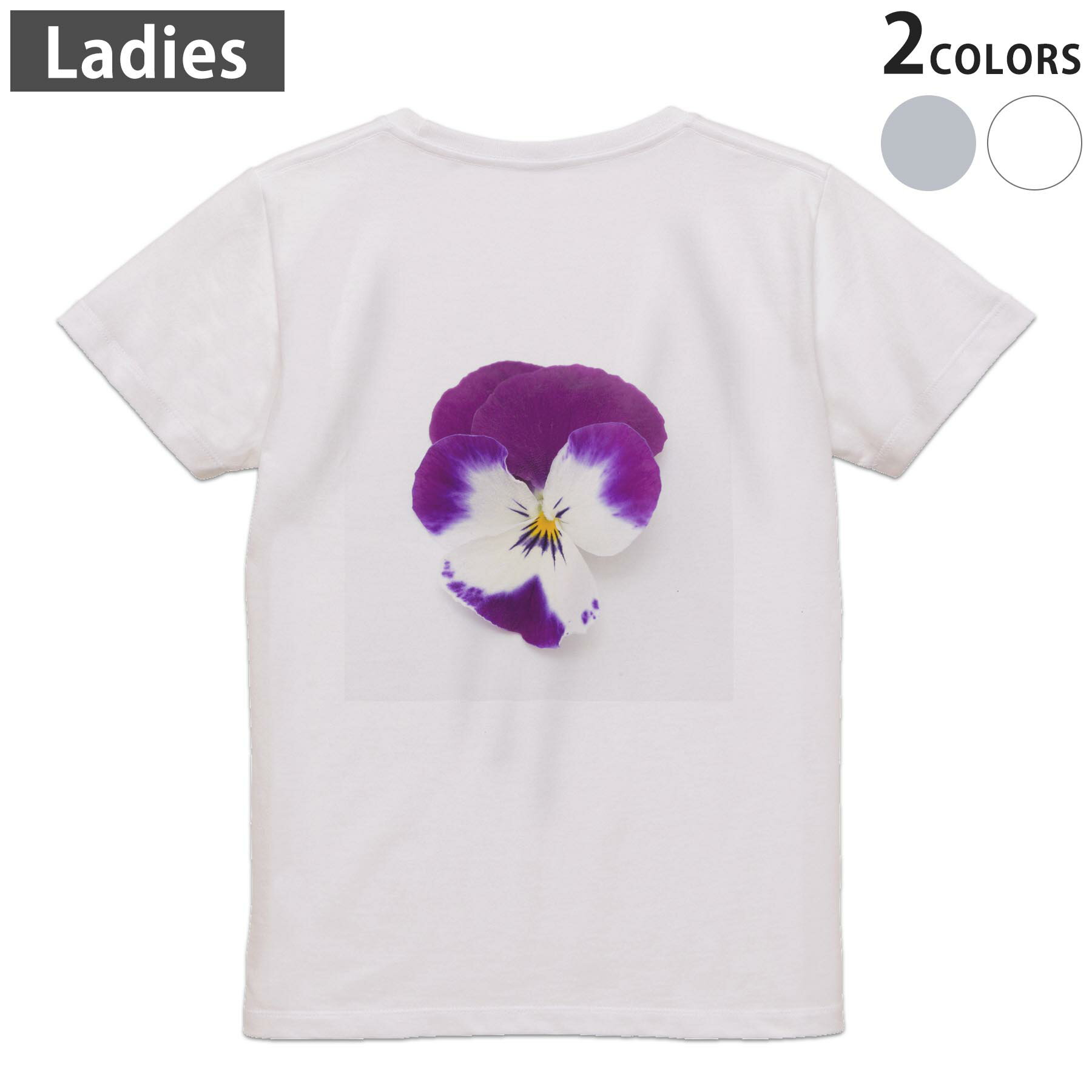 tシャツ レディース 半袖 ホワイト グレー デザイン M L Tシャツ ティーシャツ T shirt　白 灰色▼バックプリントTシャツ　ホワイト・グレー全デザイン▼▼女性用半袖Tシャツ　デザインはこちらから▼ ▼女性用半袖Tシャツ　ブラッ...