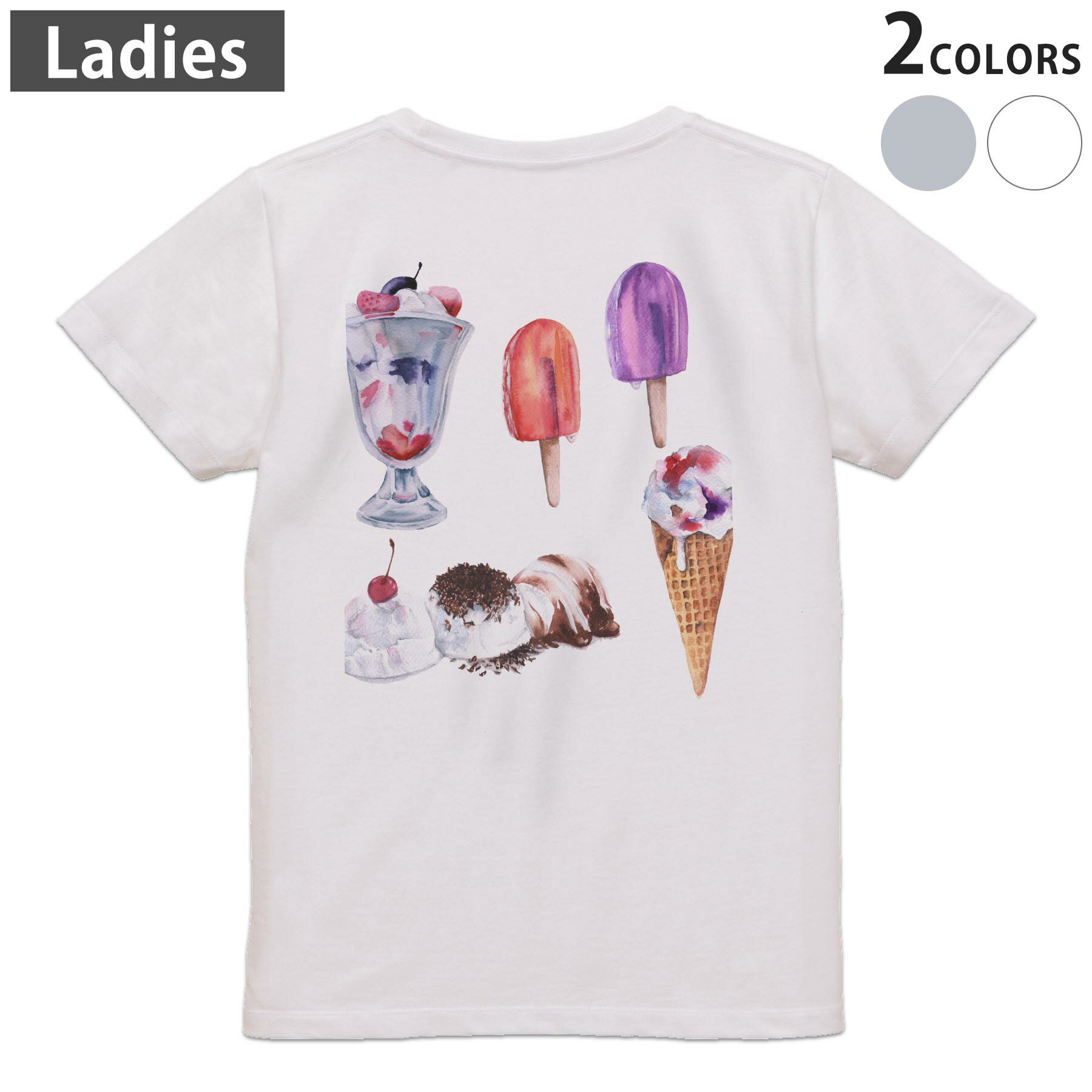 tシャツ レディース 半袖 ホワイト グレー デザイン M L Tシャツ ティーシャツ T shirt　白 灰色▼バックプリントTシャツ　ホワイト・グレー全デザイン▼▼女性用半袖Tシャツ　デザインはこちらから▼ ▼女性用半袖Tシャツ　ブラッ...