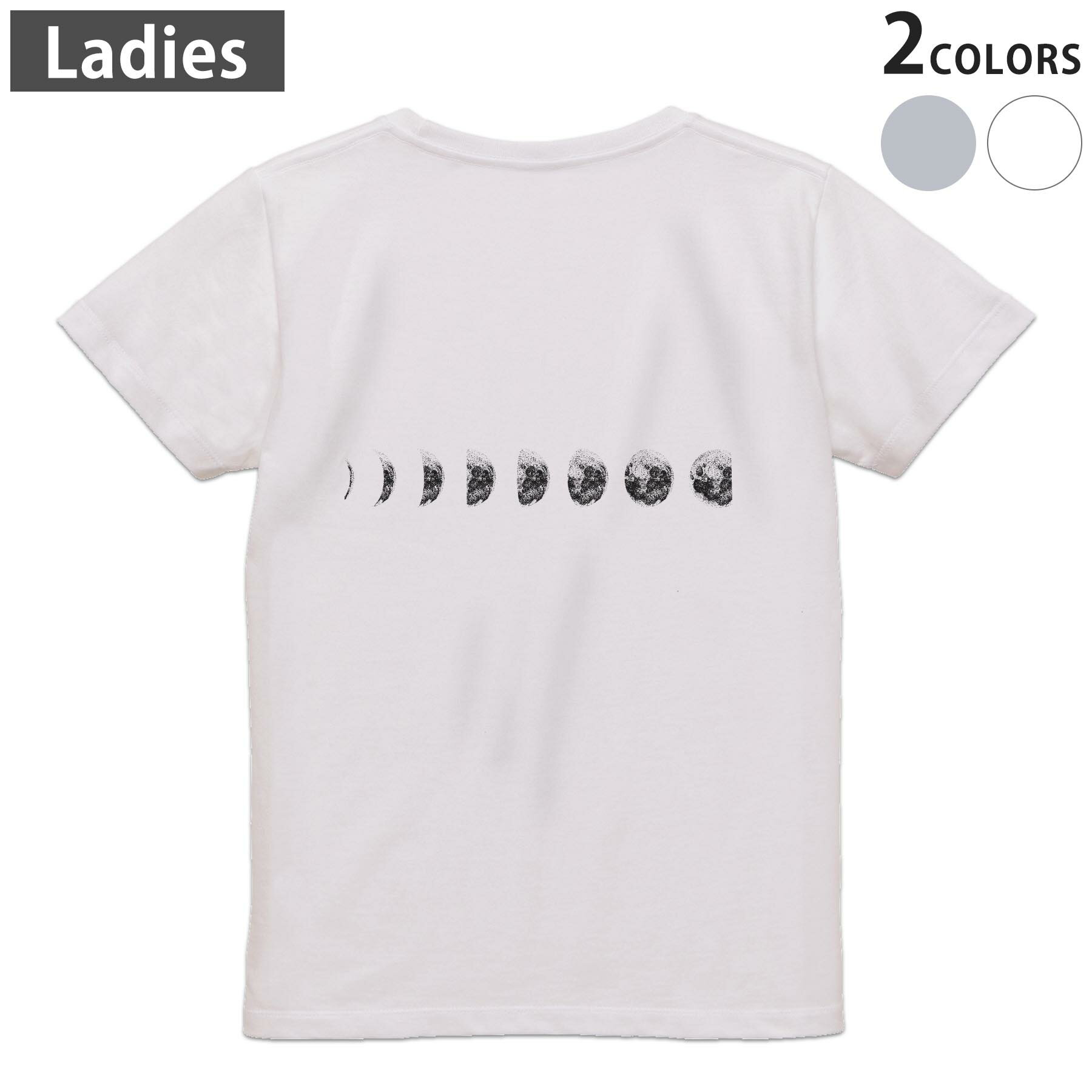 tシャツ レディース 半袖 ホワイト グレー デザイン M L Tシャツ ティーシャツ T shirt　白 灰色▼バックプリントTシャツ　ホワイト・グレー全デザイン▼▼女性用半袖Tシャツ　デザインはこちらから▼ ▼女性用半袖Tシャツ　ブラッ...