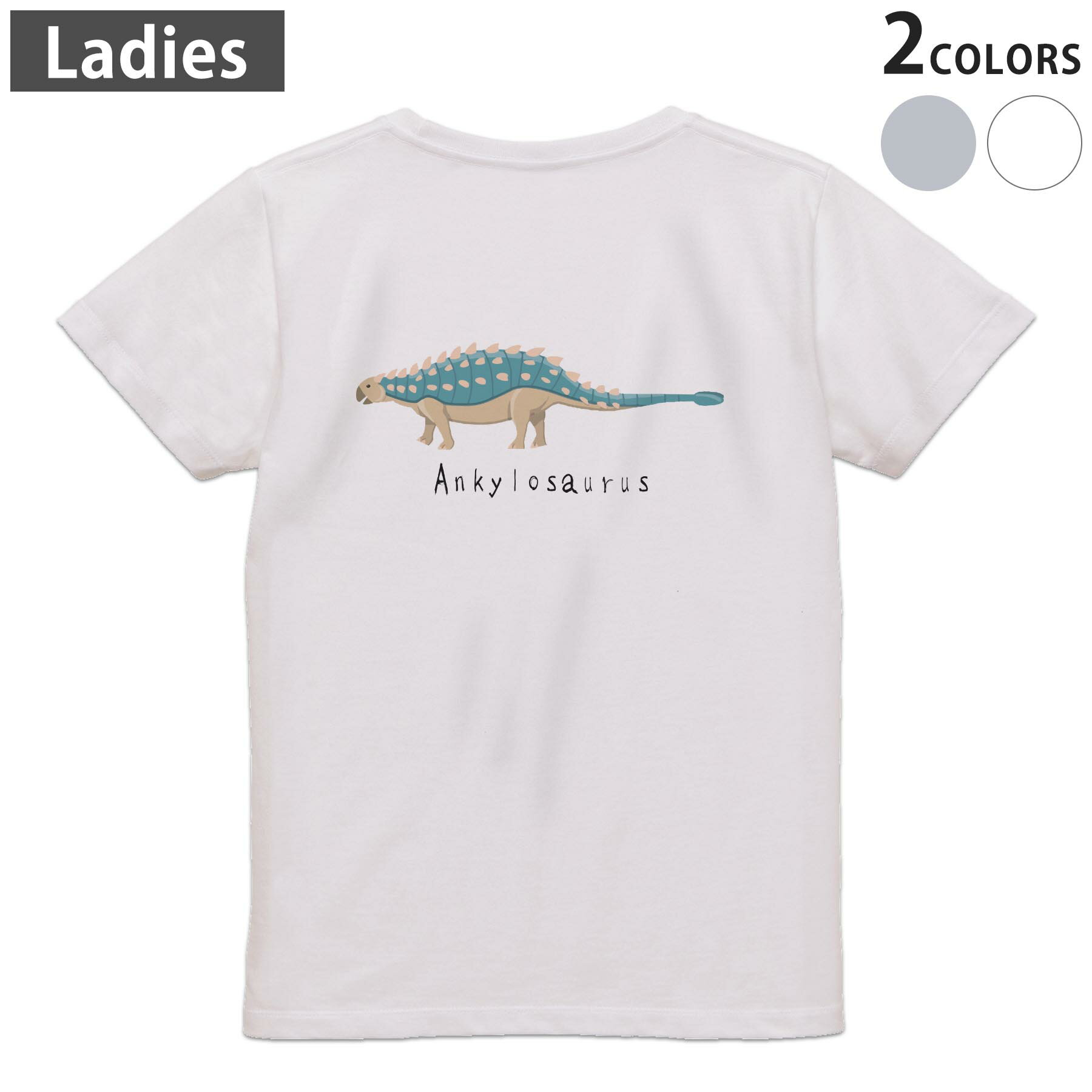 tシャツ レディース 半袖 ホワイト グレー デザイン M L Tシャツ ティーシャツ T shirt　白 灰色▼バックプリントTシャツ　ホワイト・グレー全デザイン▼▼女性用半袖Tシャツ　デザインはこちらから▼ ▼女性用半袖Tシャツ　ブラッ...