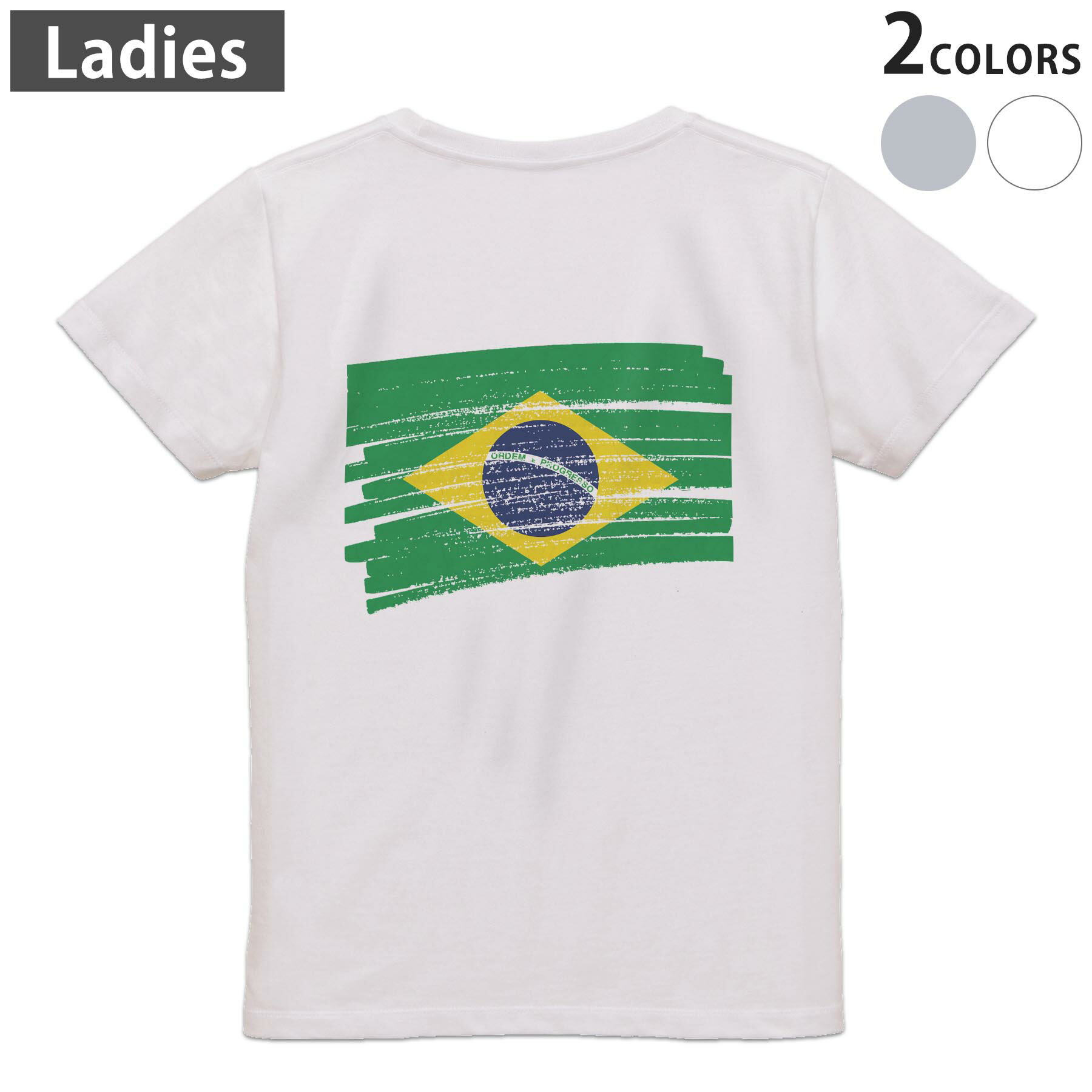 tシャツ レディース 半袖 ホワイト グレー デザイン M L Tシャツ ティーシャツ T shirt　白 灰色▼バックプリントTシャツ　ホワイト・グレー全デザイン▼▼女性用半袖Tシャツ　デザインはこちらから▼ ▼女性用半袖Tシャツ　ブラッ...