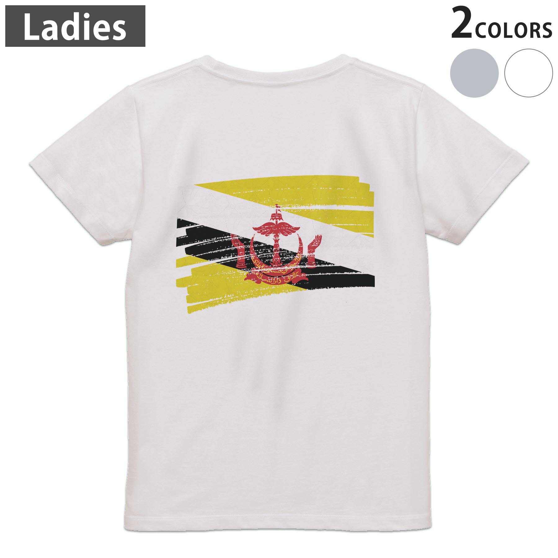 tシャツ レディース 半袖 ホワイト グレー デザイン M L Tシャツ ティーシャツ T shirt　白 灰色▼バックプリントTシャツ　ホワイト・グレー全デザイン▼▼女性用半袖Tシャツ　デザインはこちらから▼ ▼女性用半袖Tシャツ　ブラッ...