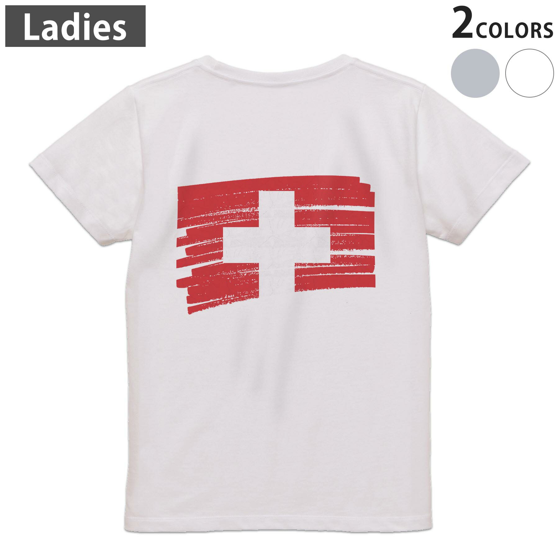 tシャツ レディース 半袖 ホワイト グレー デザイン M L Tシャツ ティーシャツ T shirt　白 灰色▼バックプリントTシャツ　ホワイト・グレー全デザイン▼▼女性用半袖Tシャツ　デザインはこちらから▼ ▼女性用半袖Tシャツ　ブラッ...