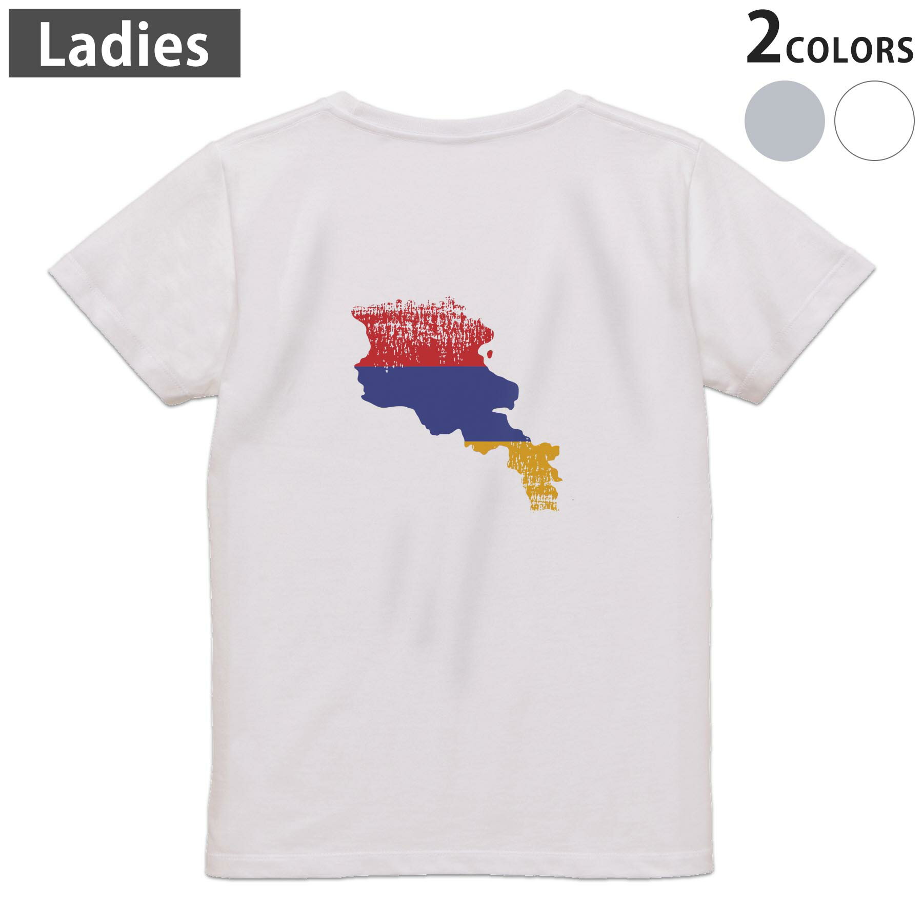 tシャツ レディース 半袖 ホワイト グレー デザイン M L Tシャツ ティーシャツ T shirt　白 灰色▼バックプリントTシャツ　ホワイト・グレー全デザイン▼▼女性用半袖Tシャツ　デザインはこちらから▼ ▼女性用半袖Tシャツ　ブラッ...