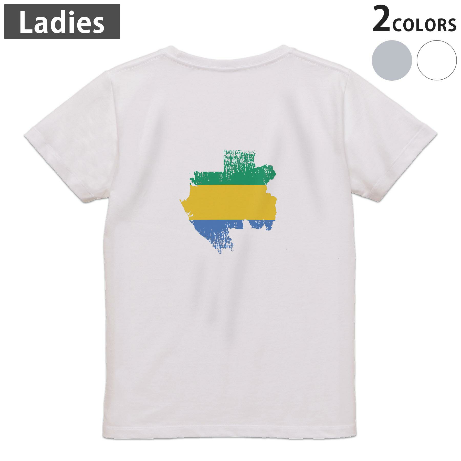 tシャツ レディース 半袖 ホワイト グレー デザイン M L Tシャツ ティーシャツ T shirt　白 灰色▼バックプリントTシャツ　ホワイト・グレー全デザイン▼▼女性用半袖Tシャツ　デザインはこちらから▼ ▼女性用半袖Tシャツ　ブラッ...