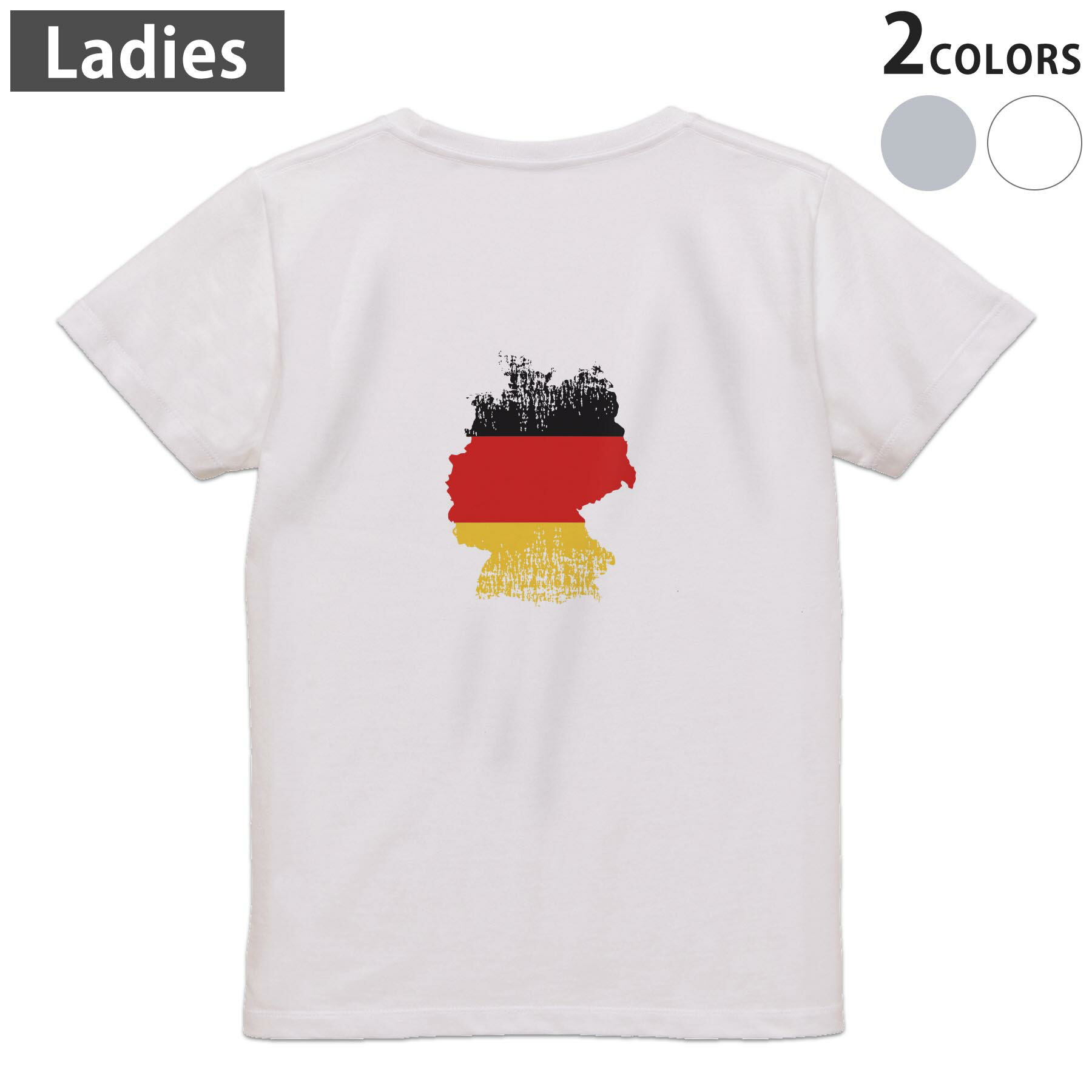 tシャツ レディース 半袖 ホワイト グレー デザイン M L Tシャツ ティーシャツ T shirt　白 灰色▼バックプリントTシャツ　ホワイト・グレー全デザイン▼▼女性用半袖Tシャツ　デザインはこちらから▼ ▼女性用半袖Tシャツ　ブラッ...