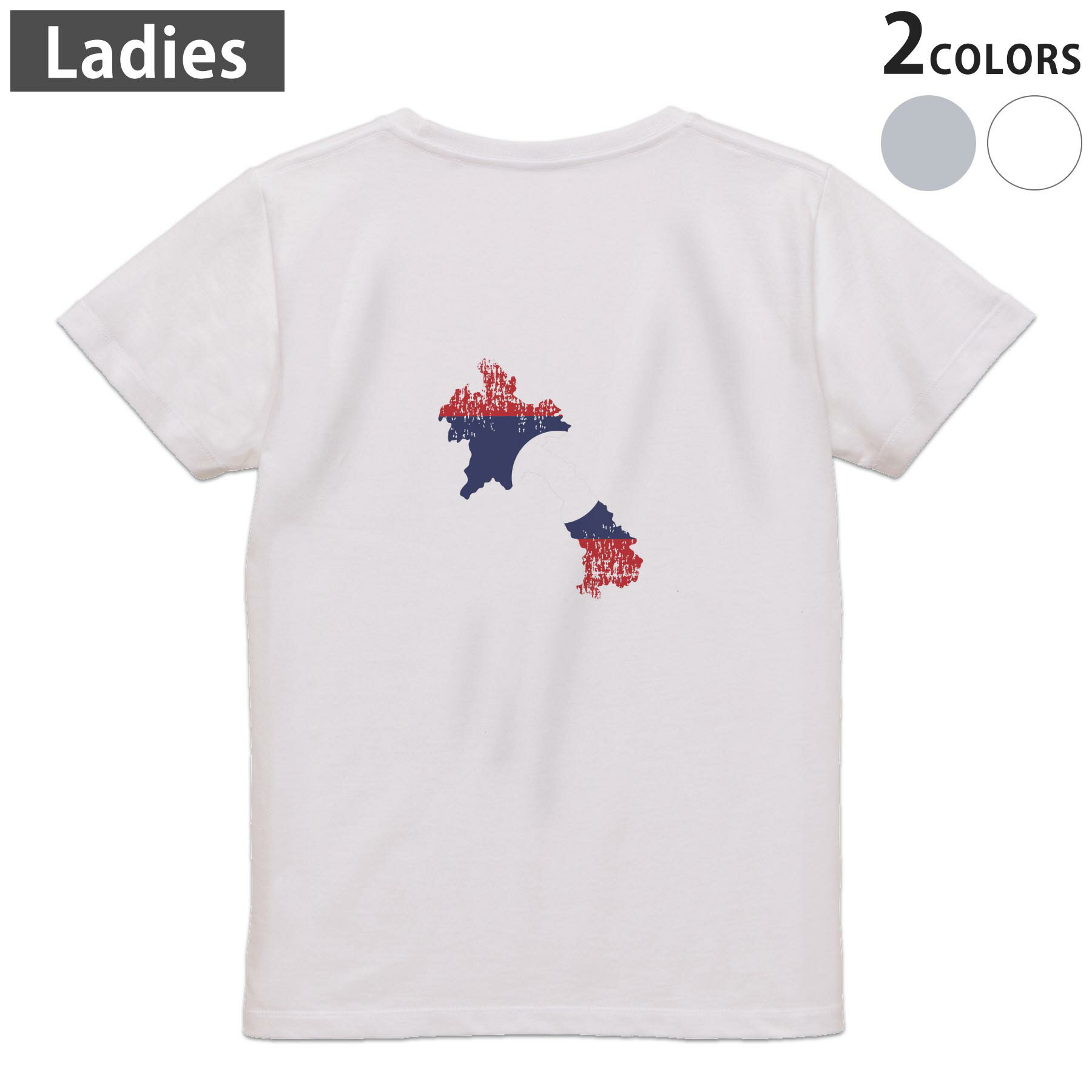 tシャツ レディース 半袖 ホワイト グレー デザイン M L Tシャツ ティーシャツ T shirt　白 灰色▼バックプリントTシャツ　ホワイト・グレー全デザイン▼▼女性用半袖Tシャツ　デザインはこちらから▼ ▼女性用半袖Tシャツ　ブラッ...