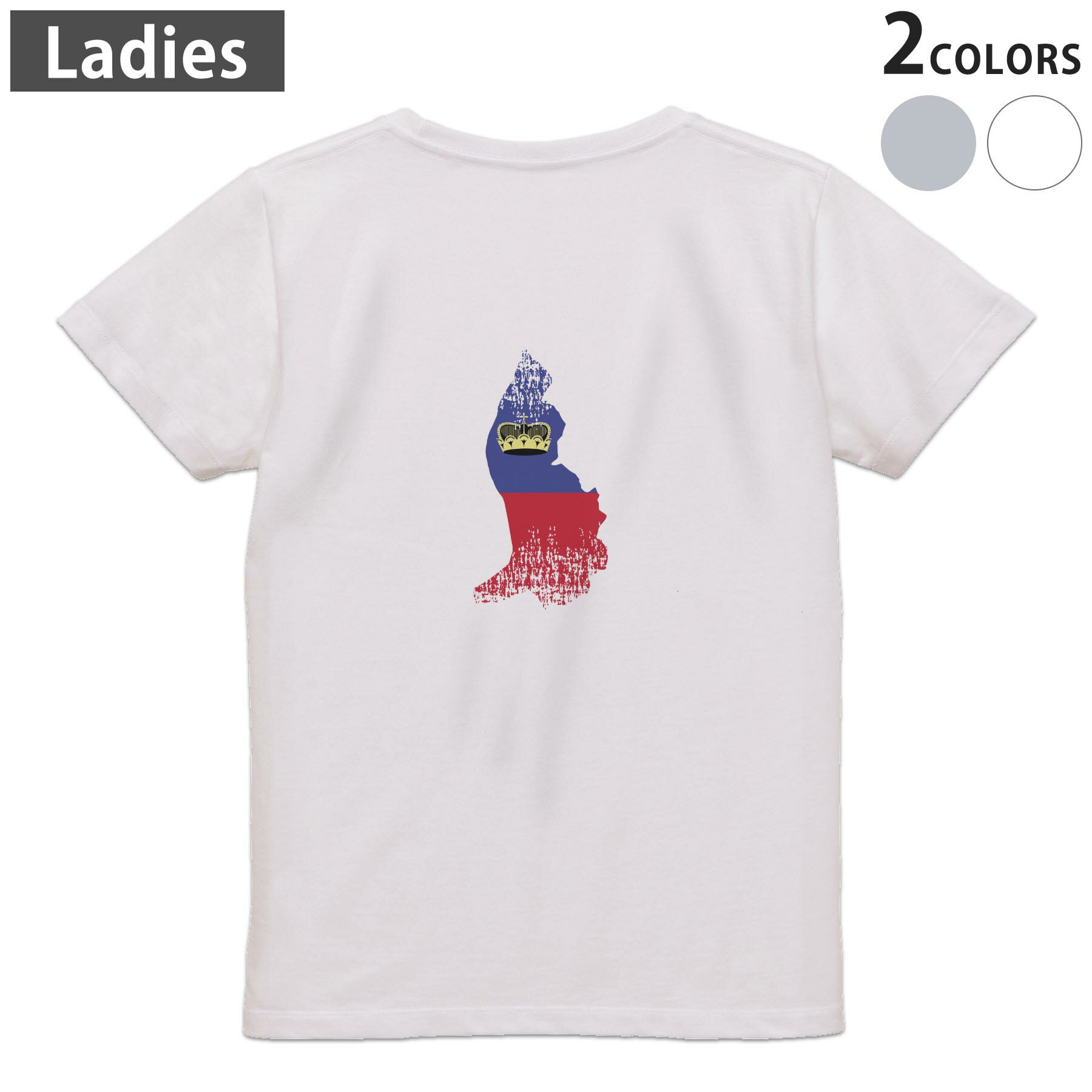 tシャツ レディース 半袖 ホワイト グレー デザイン M L Tシャツ ティーシャツ T shirt　白 灰色▼バックプリントTシャツ　ホワイト・グレー全デザイン▼▼女性用半袖Tシャツ　デザインはこちらから▼ ▼女性用半袖Tシャツ　ブラッ...