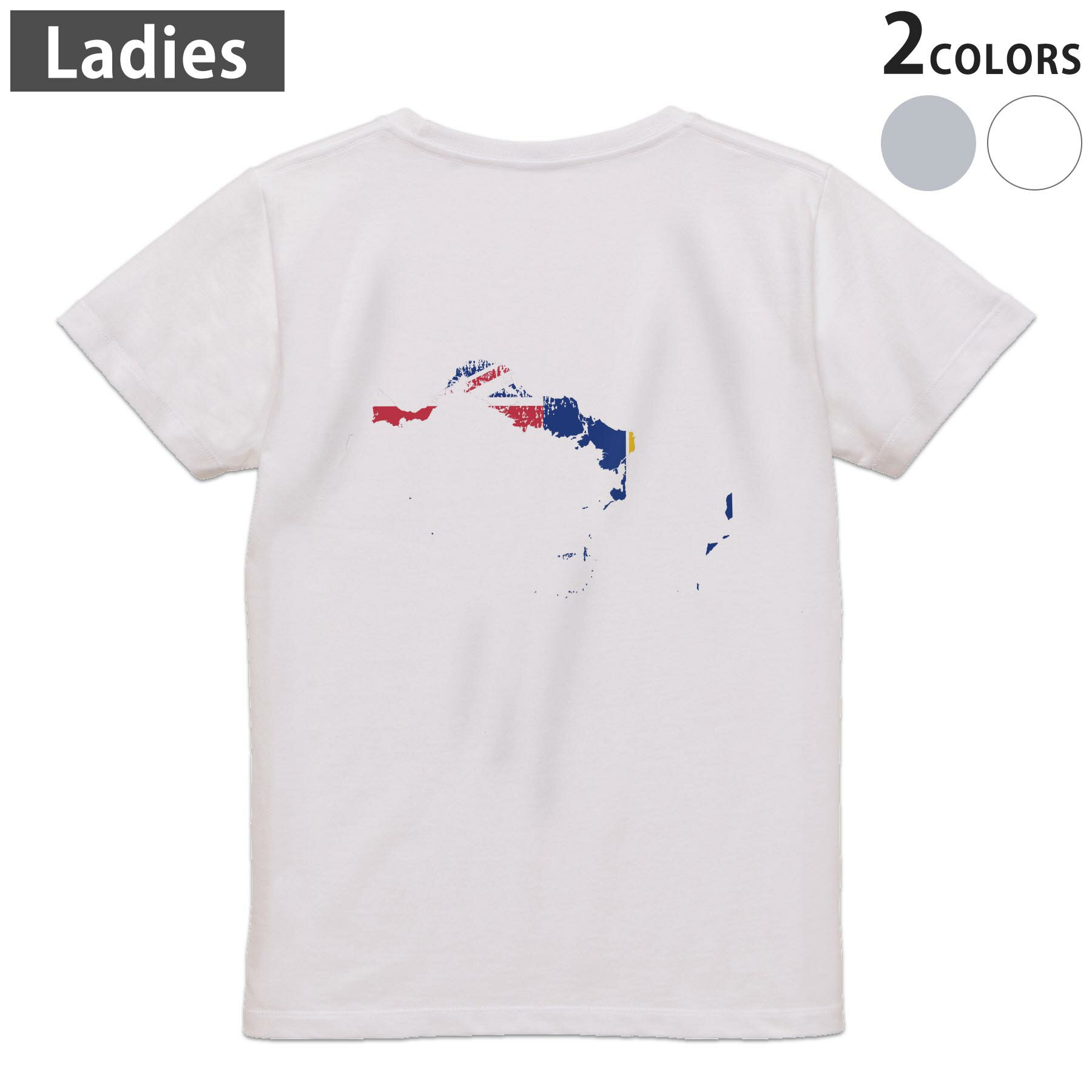 tシャツ レディース 半袖 ホワイト グレー デザイン M L Tシャツ ティーシャツ T shirt　白 灰色▼バックプリントTシャツ　ホワイト・グレー全デザイン▼▼女性用半袖Tシャツ　デザインはこちらから▼ ▼女性用半袖Tシャツ　ブラッ...