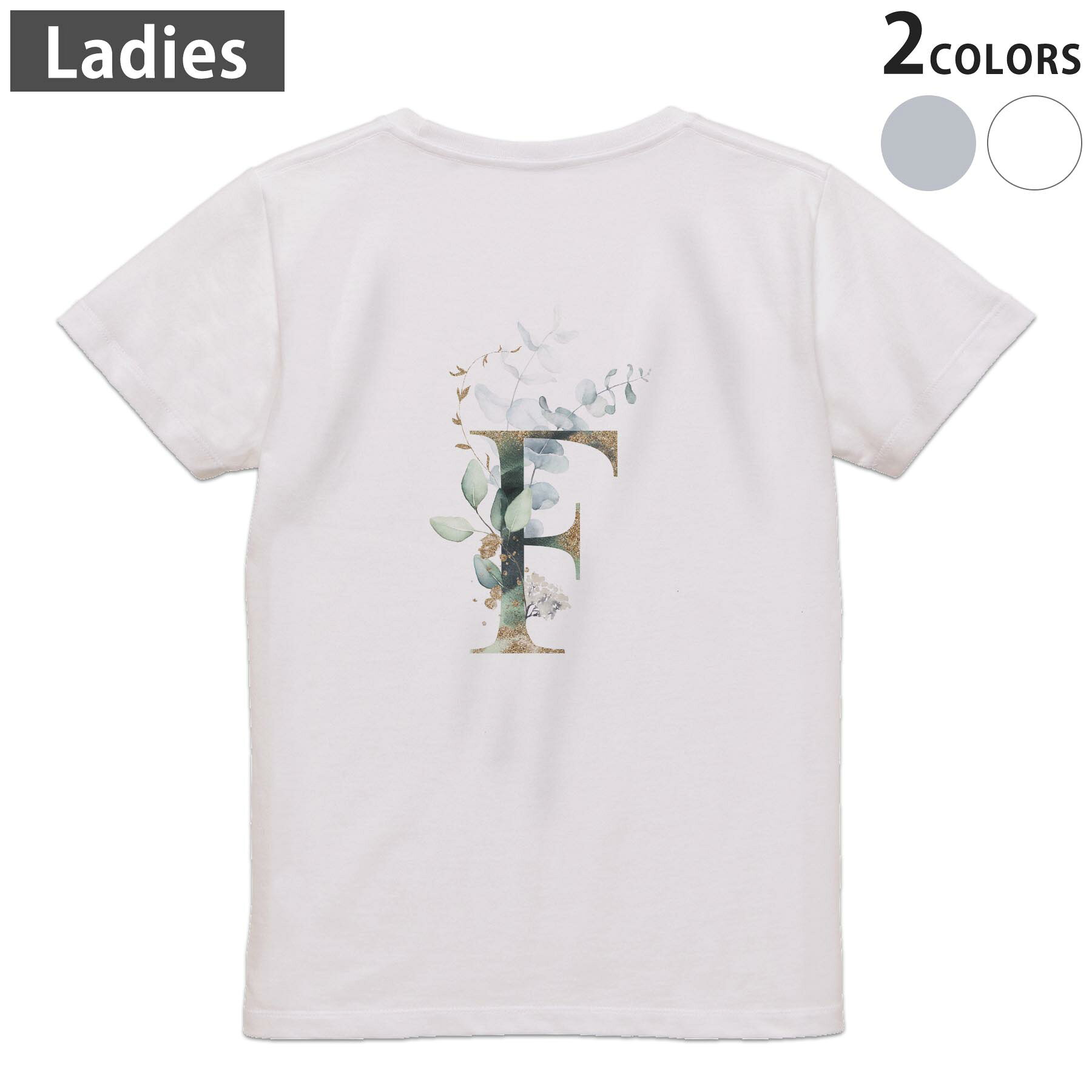 tシャツ レディース 半袖 ホワイト グレー デザイン M L Tシャツ ティーシャツ T shirt　白 灰色▼バックプリントTシャツ　ホワイト・グレー全デザイン▼▼女性用半袖Tシャツ　デザインはこちらから▼ ▼女性用半袖Tシャツ　ブラッ...