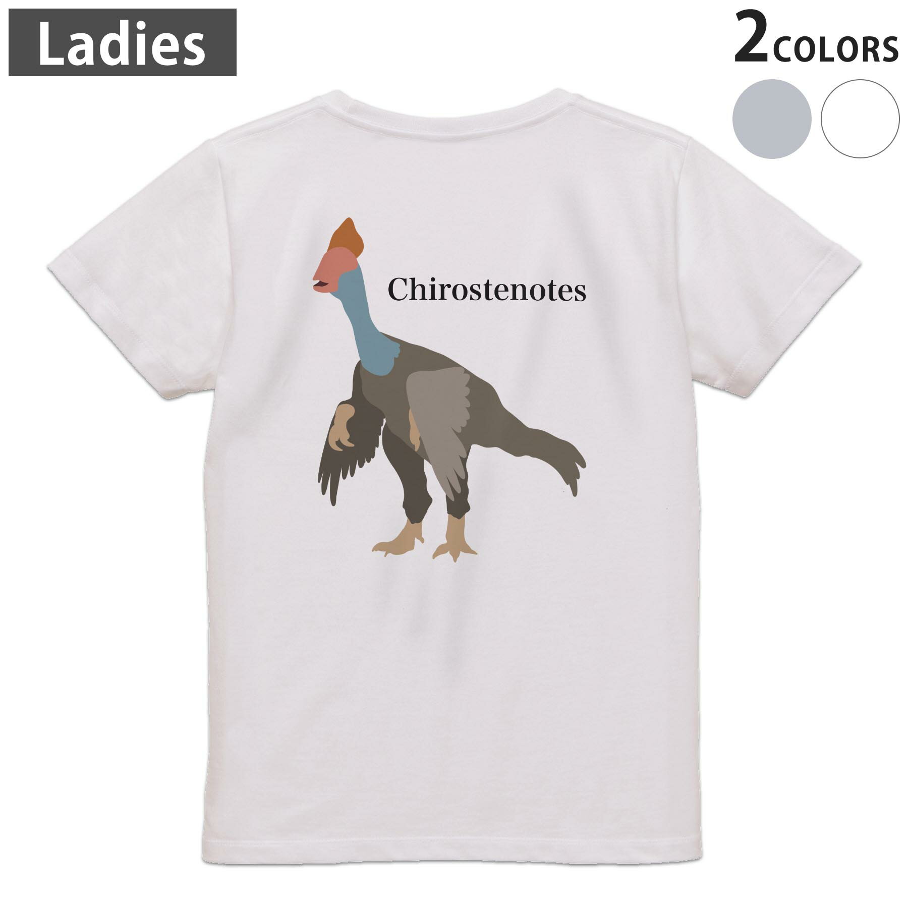 tシャツ レディース 半袖 ホワイト グレー デザイン M L Tシャツ ティーシャツ T shirt　白 灰色▼バックプリントTシャツ　ホワイト・グレー全デザイン▼▼女性用半袖Tシャツ　デザインはこちらから▼ ▼女性用半袖Tシャツ　ブラッ...