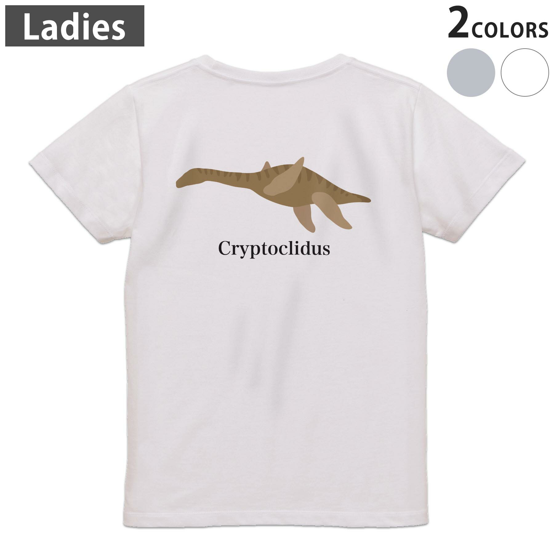 tシャツ レディース 半袖 ホワイト グレー デザイン M L Tシャツ ティーシャツ T shirt　白 灰色▼バックプリントTシャツ　ホワイト・グレー全デザイン▼▼女性用半袖Tシャツ　デザインはこちらから▼ ▼女性用半袖Tシャツ　ブラッ...